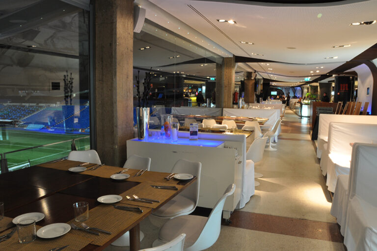 Real Café Bernabéu restaurante real Madrid eventos cenas grupo Madrid